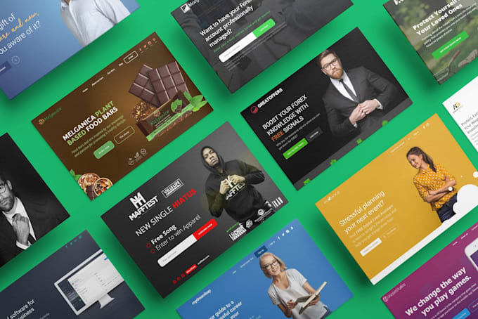 Design and build a modern html landing page by Alex_krant | Fiverr