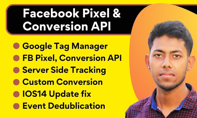 Setup facebook conversion api pixel, server side tracking with gtm by Mehedi_h_masum | Fiverr