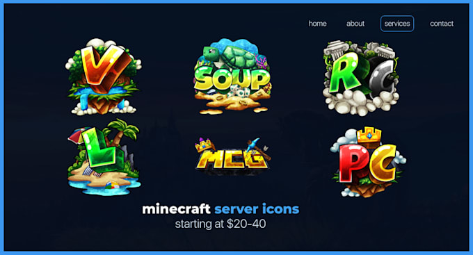Draw an logo for your minecraft server by Ddamial | Fiverr