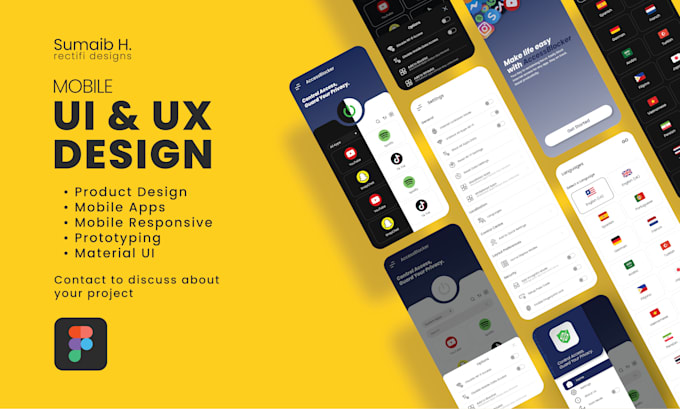 Do mobile app design with figma by Rectifi | Fiverr