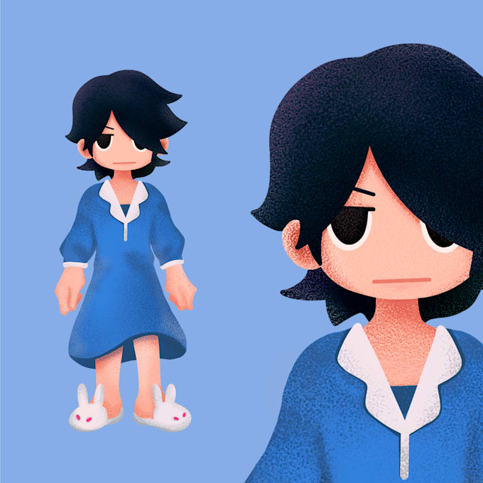 Draw lineless cartoon characters as mascots or merchandise by Nuradist ...