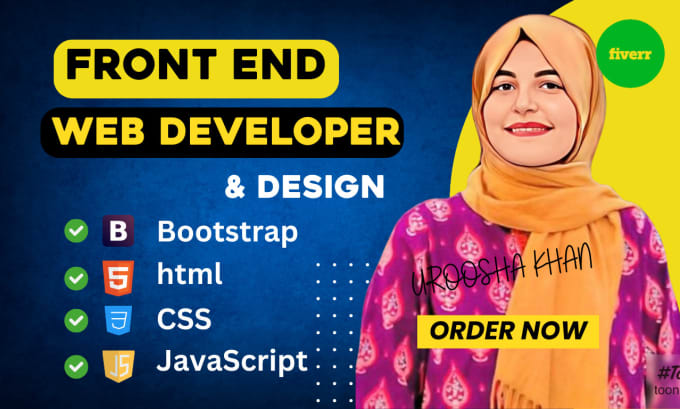 Do Front End Web Development Using Html Css Bootstrap And Javascript By Urooshakhan Fiverr