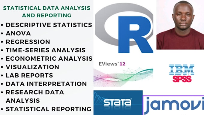 Do statistical data analysis with spss r eviews stata jamovi by Nursingguru7 | Fiverr