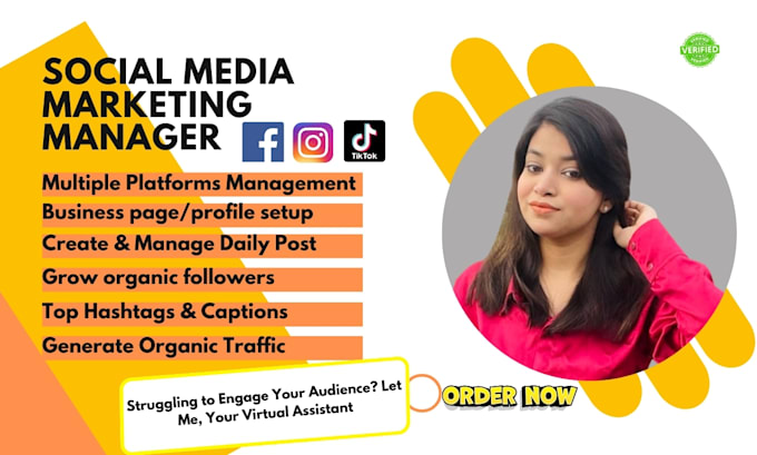 Be your virtual assistant for facebook instagram and tiktok by Saiba ...