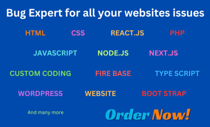 Fix All Css Html Javascript Wordpress React Node Firebase Php Shopify Bugs Issue By Emilyisla1