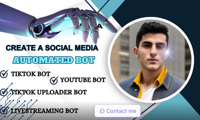 Build tiktok uploader bot, livestreaming bot, youtube bot by Arshakavak ... Build tiktok uploader bot, livestreaming bot, youtube bot by Arshakavak ...