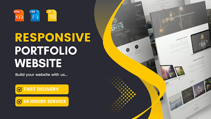 Design your portfolio website with html css js by Sadman_r | Fiverr