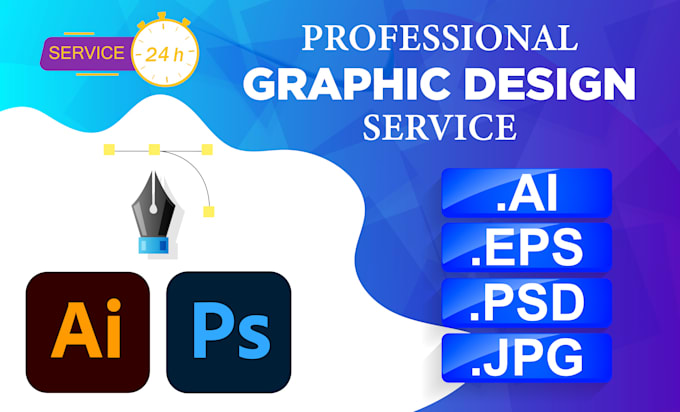 Be your graphic designer using adobe illustrator and photoshop by ...