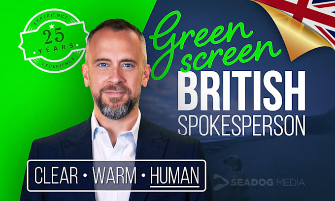 Record an engaging green screen spokesperson video by Seadogmedia | Fiverr