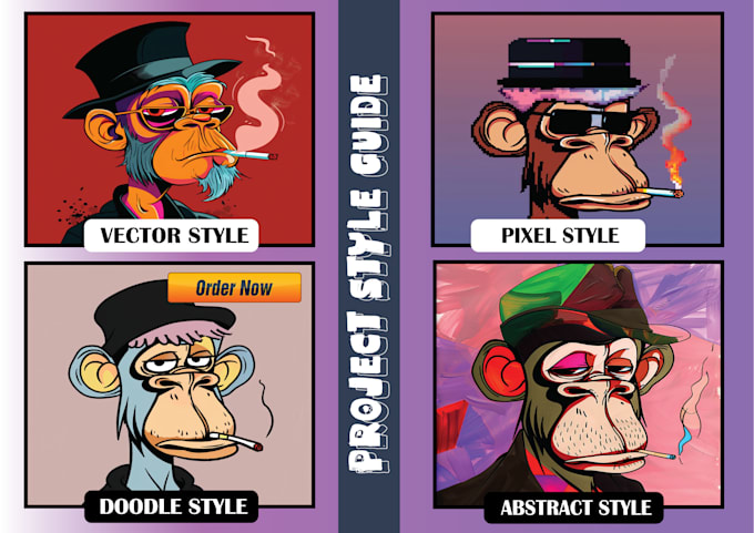 Create ai powered nft collection in 4 unique styles by Crystalcomics ...