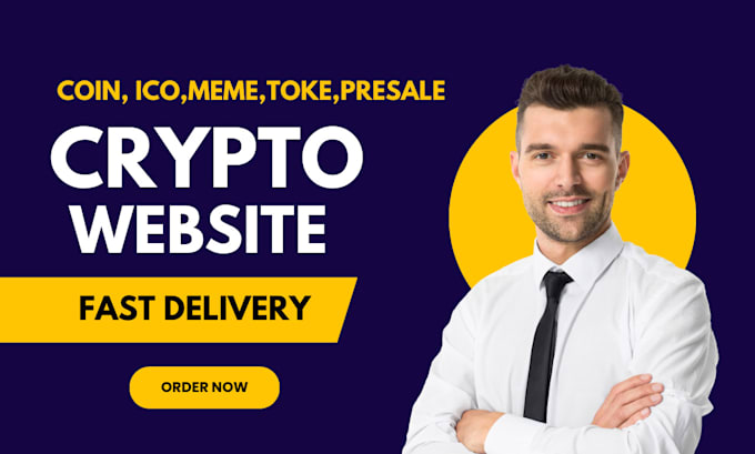 Create crypto token website, crypto website or meme coin website by ...