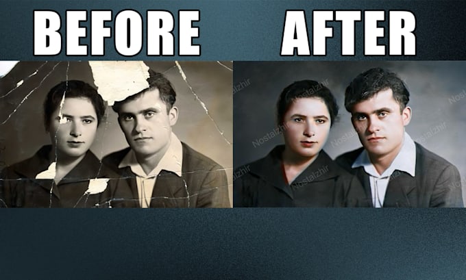 Old photo restoration, restore damaged photos, colorize by Nostalzhir ...