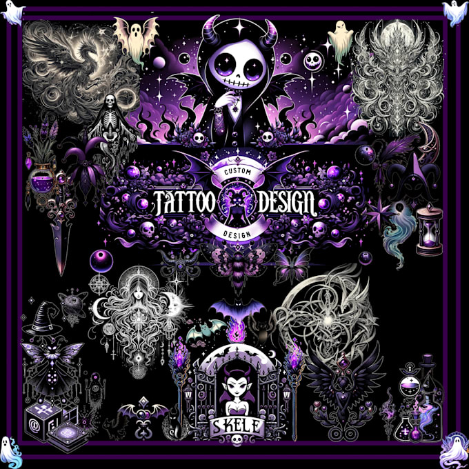 Design exclusive custom vrchat avatar tattoos by skele by ...