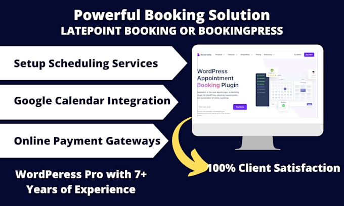Install latepoint or bookingpress and design appointment booking website by Raaz_digital | Fiverr