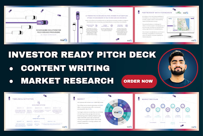 Be your pitch deck presentation designer and writer by Kamran1997 | Fiverr