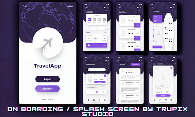 Design onboarding, splash screen, app screen, ux ui design by Trupix ...