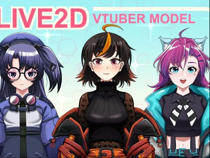 Draw and rig 2d vtuber model, 2d vtuber rigging live 2d vtuber model, vtuber by Adeyerm | Fiverr