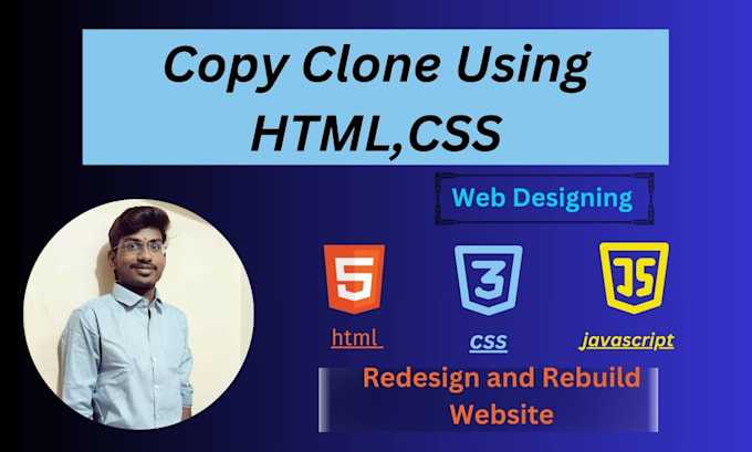 Copy Clone Website Redesign Any Website Using Html And Css By Yogeshpanchal1 Fiverr 4430