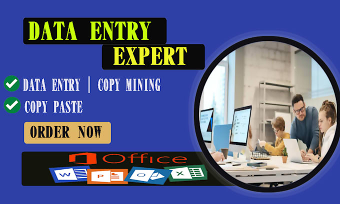 Do data entry, data input, data extraction, collection, data mining by Hamzajaan555 | Fiverr