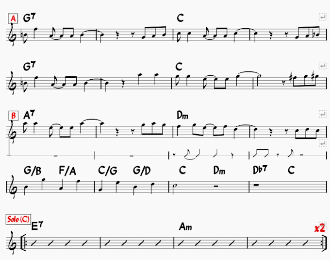 Transcribe your songs into professional lead sheets by Martindavicino ...