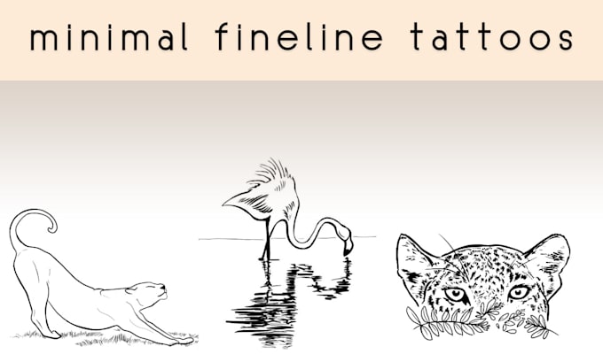 Make a custom minimal fine line tattoo design by Uddi_art | Fiverr