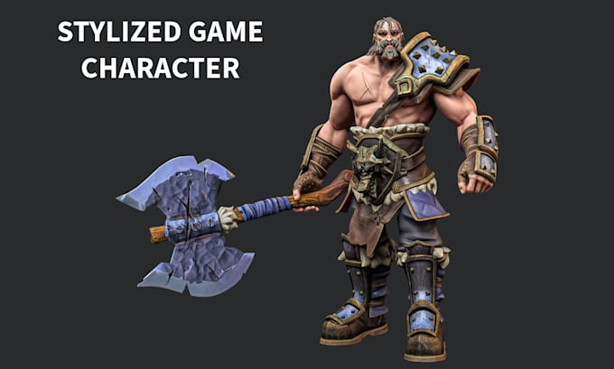 Create 3d game character model, realistic character, 3d stylized cartoon design by Jelighty | Fiverr