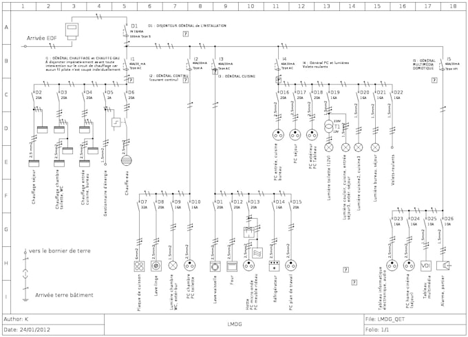 Redraw your electrical plans and diagrams by Grsa_v | Fiverr