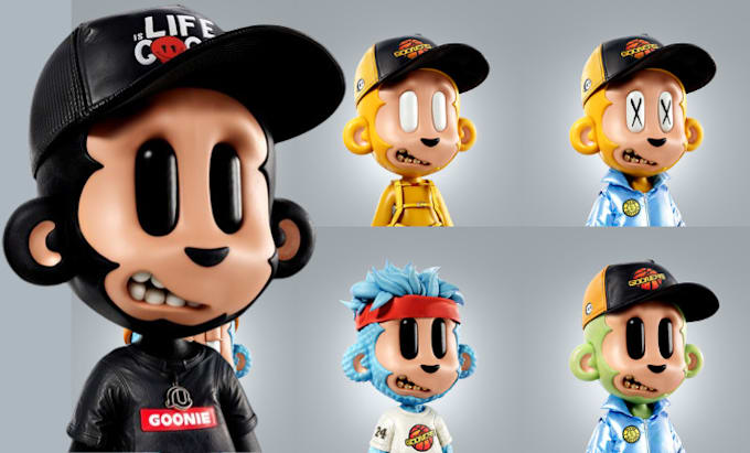 Create 3d nft animated cartoon stylized character model for your nft ...