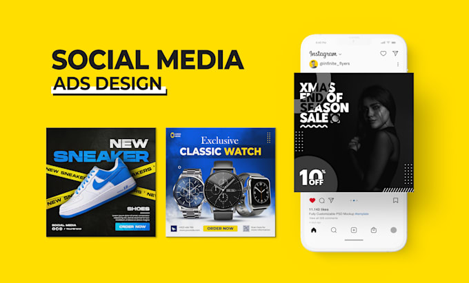 Design creative facebook, instagram banner ads or social media post by Infinite_flyers | Fiverr