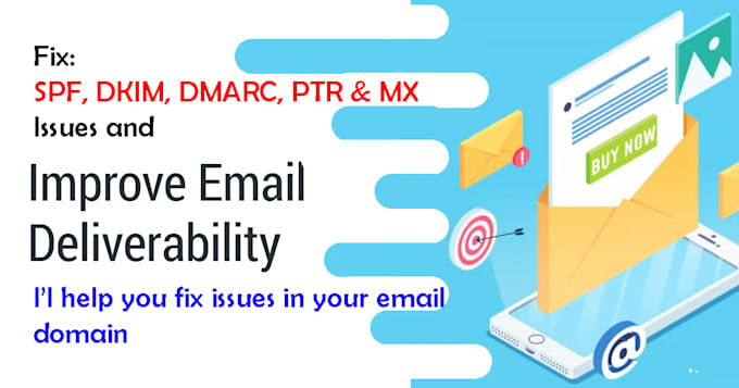 Improve email deliverability by fixing spf, dkim, dmarc, ptr and spam issues by Janakackv | Fiverr