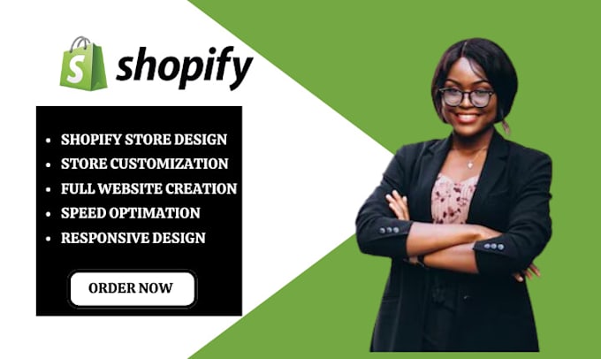 Create shopify website design redesign build an ecommerce by ...