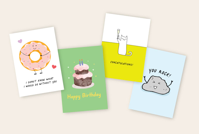 Design cute, customized greetings cards for any occasion by Genkkki ...