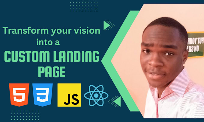 Develop a custom landing page using html,css and javascript by ...