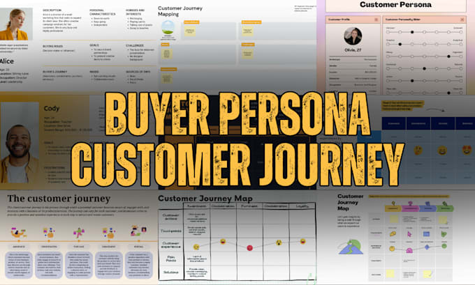Create buyer persona and customer journey map, buyer persona, customer ...