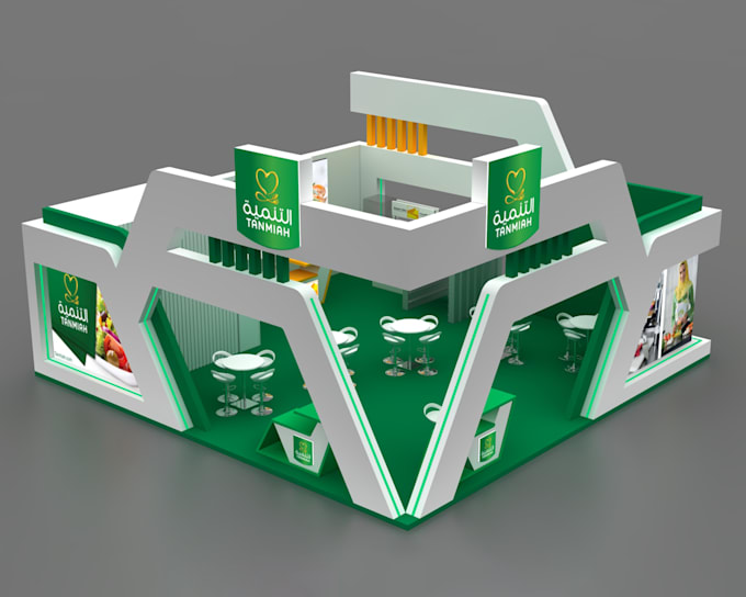 Design your exhibition booth, stand, event and kiosk with 3ds max by ...