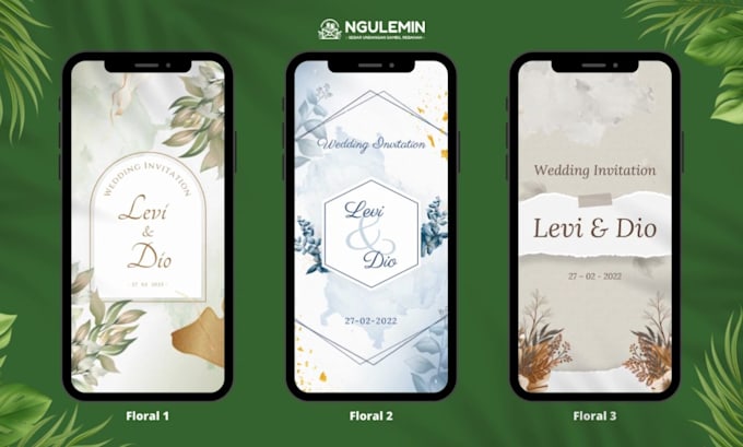 Create an attractive and elegant wedding video invitation by Ibnu_khanif | Fiverr