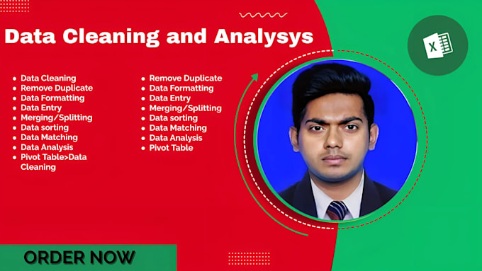 Do data cleaning, excel data cleaning and analysis by Yuvisonkar | Fiverr