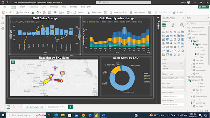 Build power bi interactive dashboard, data modeling and automation by ...