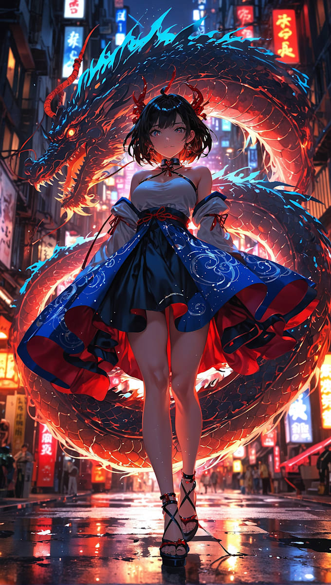 Ai generated anime style digital art by Charmar3 | Fiverr