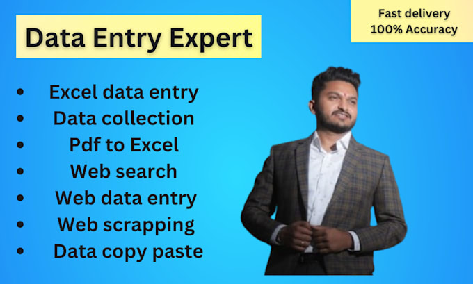 Do excel data entry, data analysis, web research by Rahul_surani | Fiverr