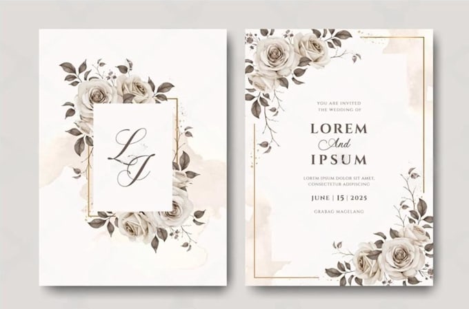 Design the most beautiful wedding invitation by Ardit_sami | Fiverr