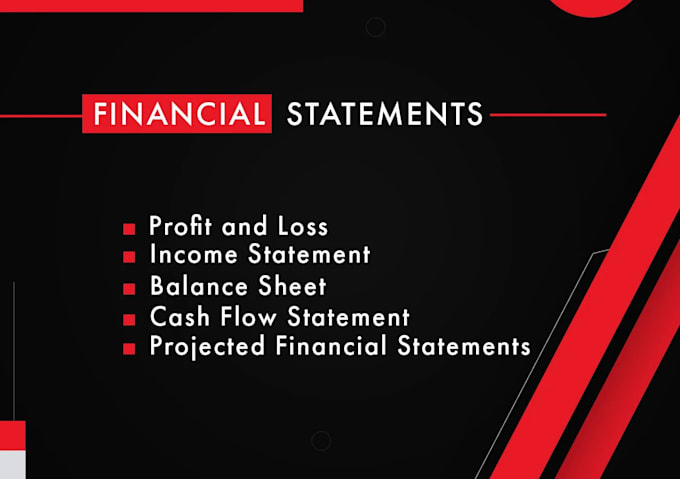 Prepare pofit and loss report, balance sheet and cashflow in ms excel ...
