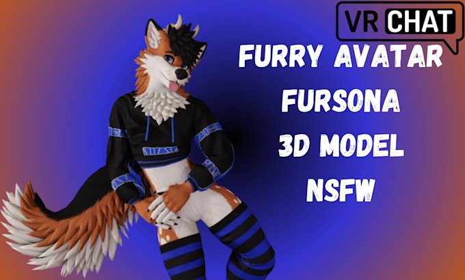 Create custom vrchat avatar, furry avatar, fursona, vseeface ,nsfw, 3d vtuber by Di_day | Fiverr