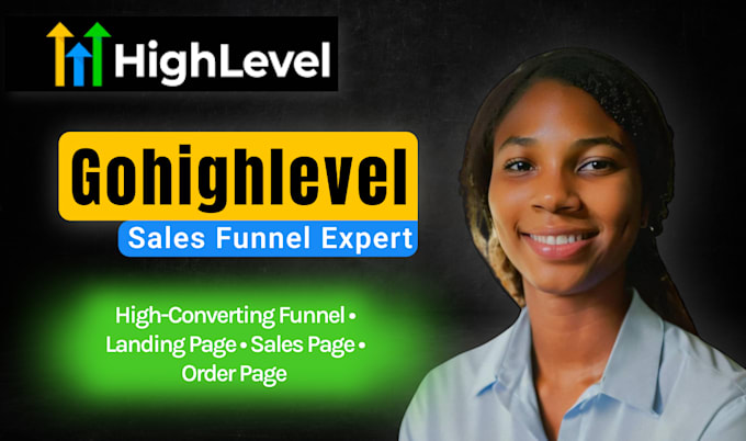 Design expert gohighlevel sales funnel ghl landing page go high level ...