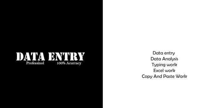 Do data entry, data input, data extraction, collection by Muazzamjuttt | Fiverr