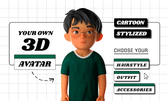 Create your own 3d cartoon avatar by Occlumency | Fiverr
