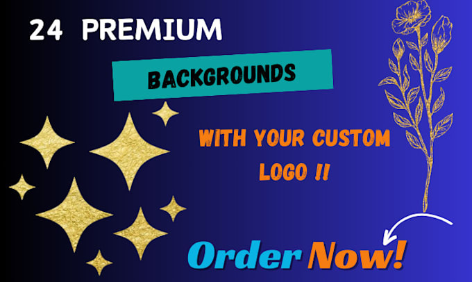 Design zoom virtual backgrounds with your custom logo