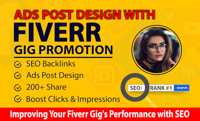 Design an amazing fiverr gig post with fiverr gig promotion by Didarhussen0 | Fiverr