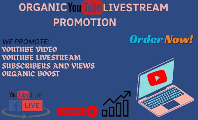 Do youtube live stream promotion live streaming channel promotion by ...