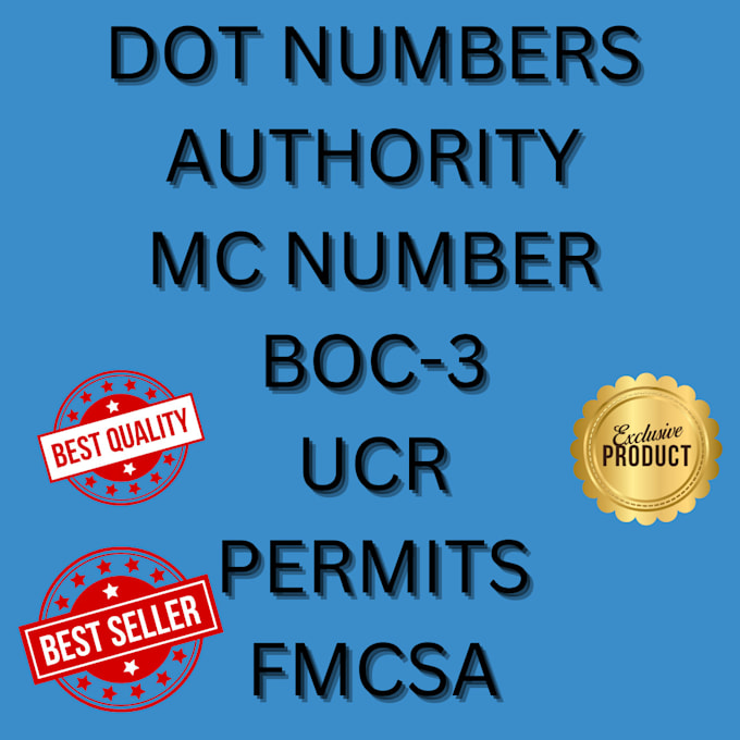 Setup authority us dot number boc 3 mc number ucr fmsca portal setup ...